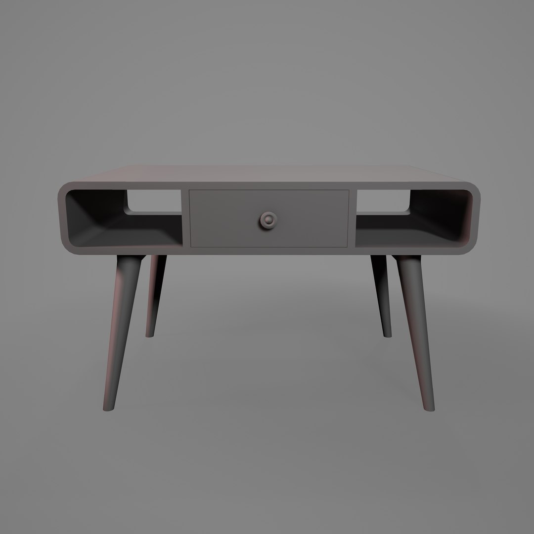 3D Curved Table - TurboSquid 2071273