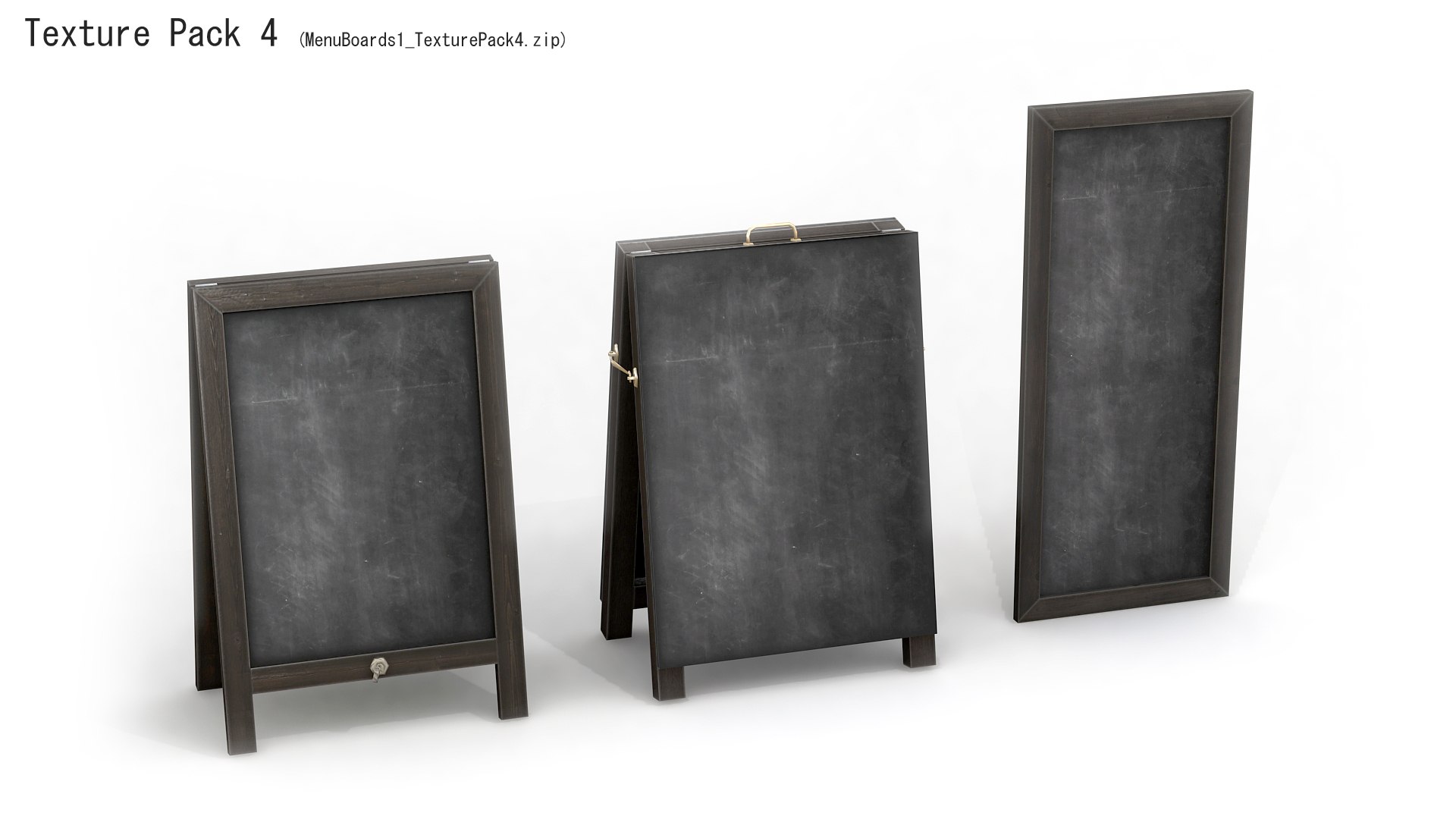 3D Menu Boards - TurboSquid 1245414