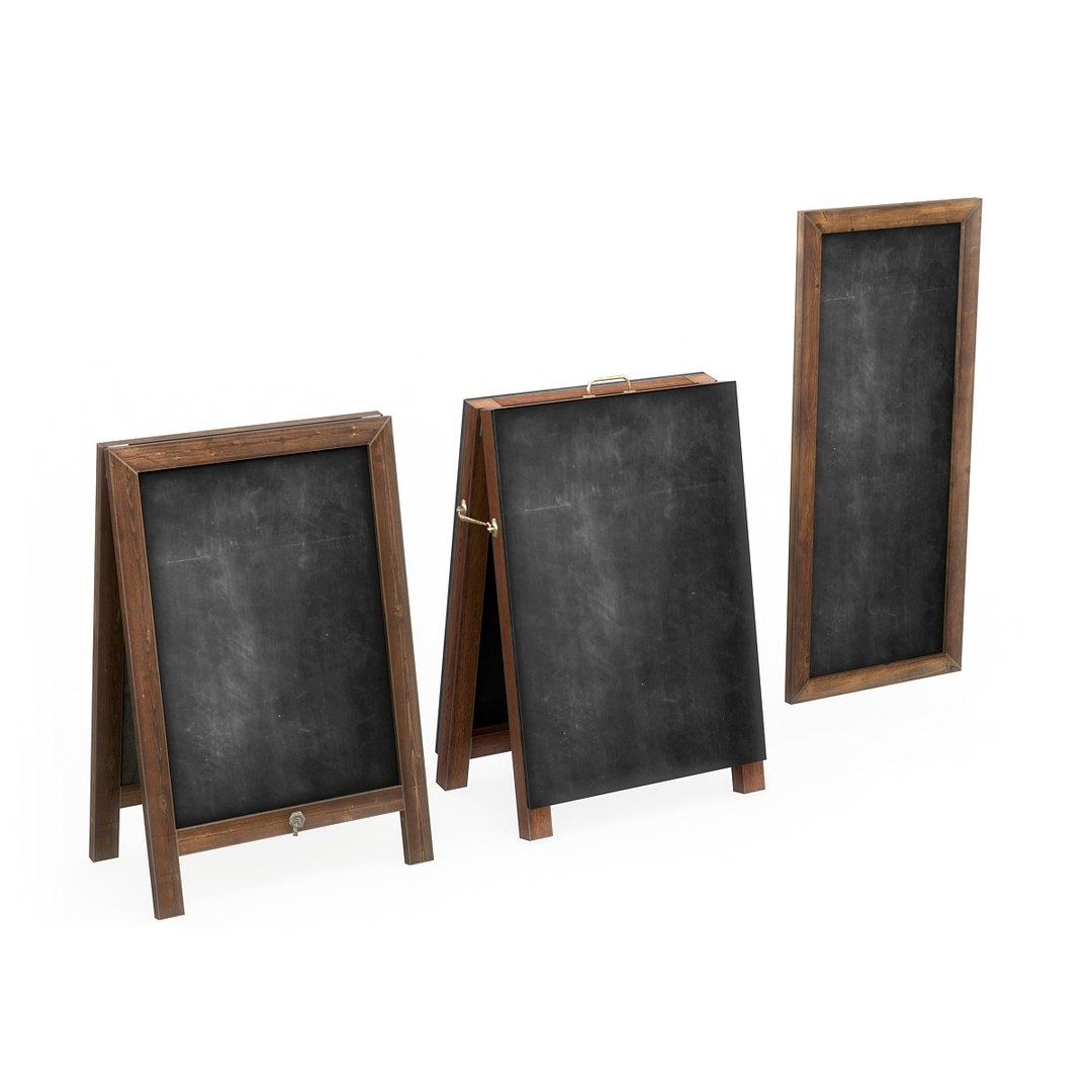 3D Menu Boards - TurboSquid 1245414