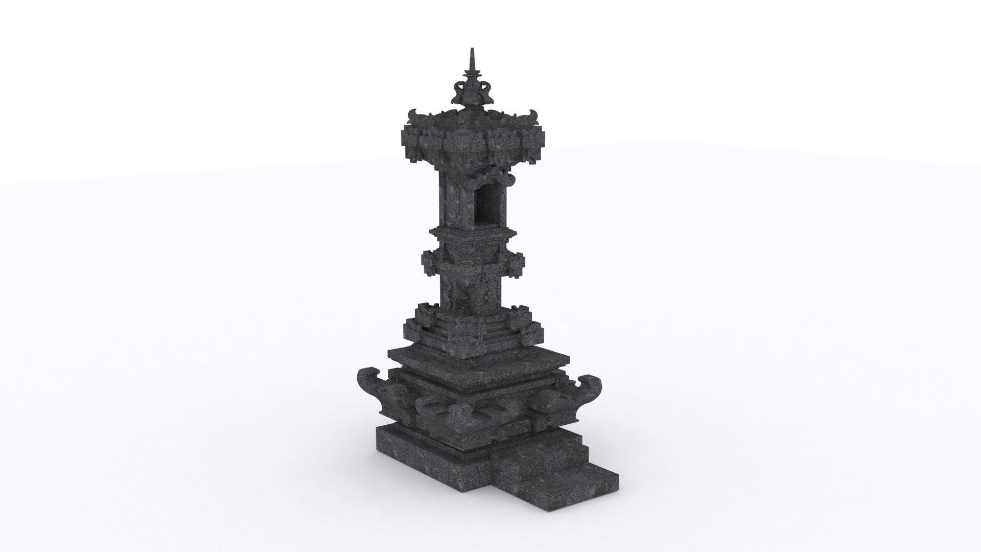 Merajan family bali temple model 3 3D model - TurboSquid 2098757