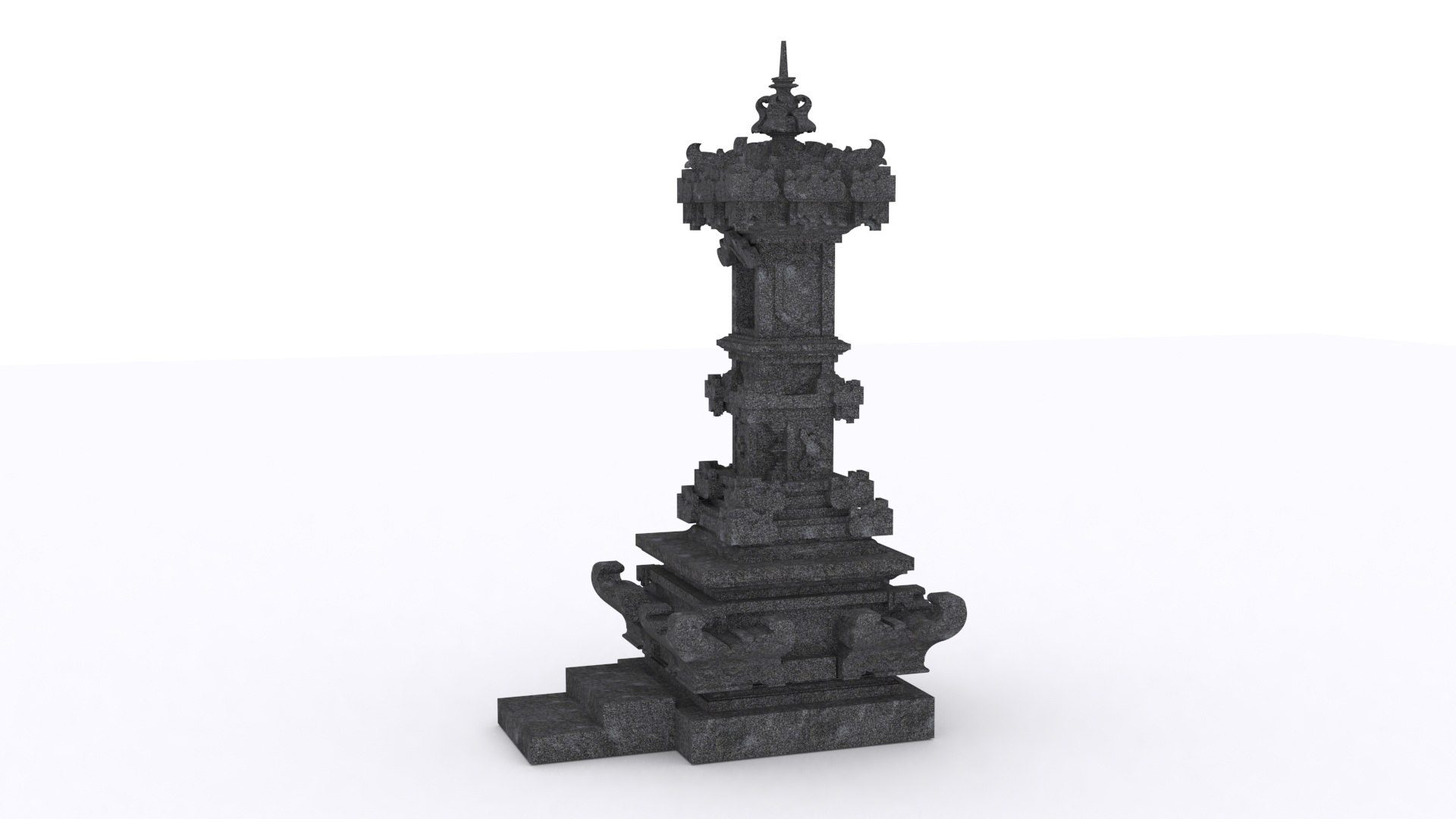 Merajan family bali temple model 3 3D model - TurboSquid 2098757