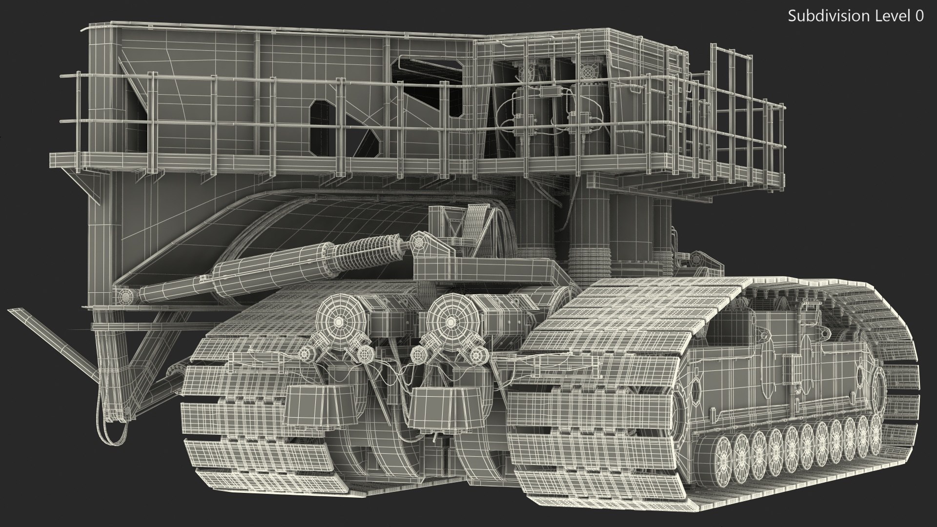 Crawler tread model - TurboSquid 1605519