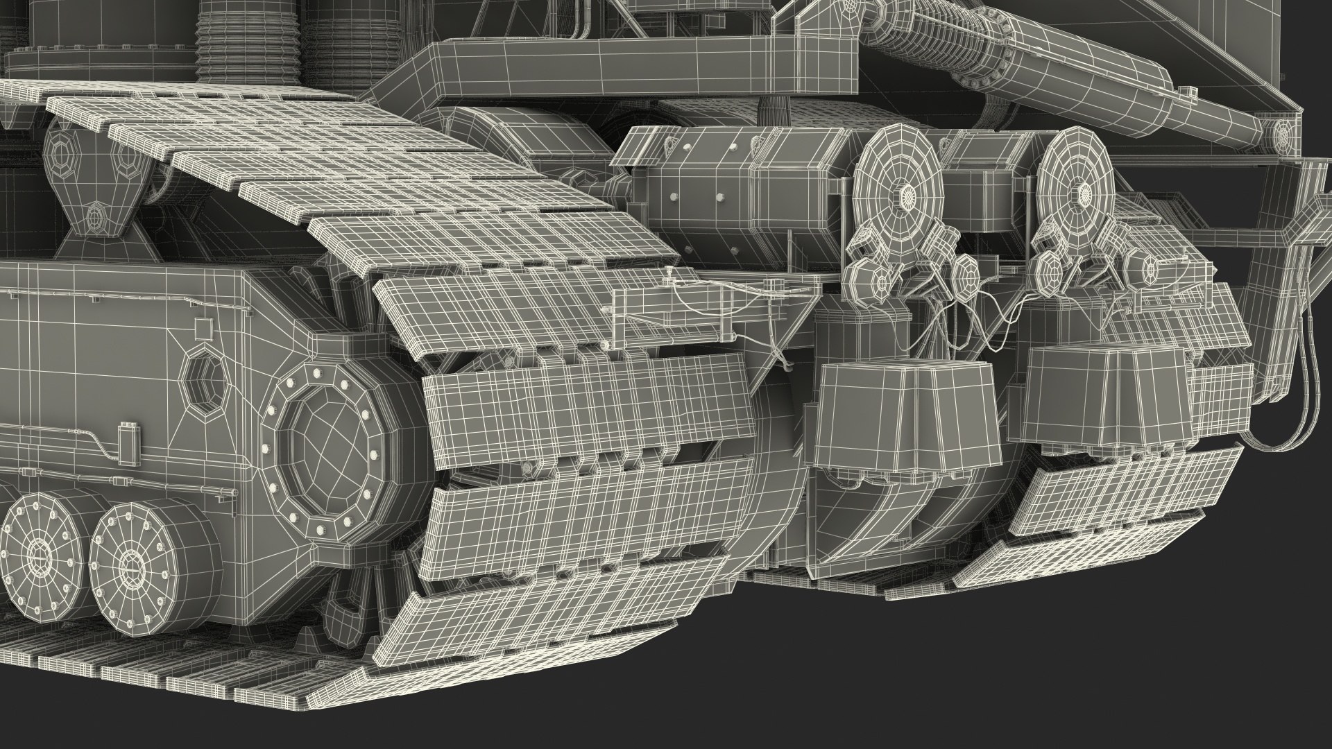 Crawler tread model - TurboSquid 1605519