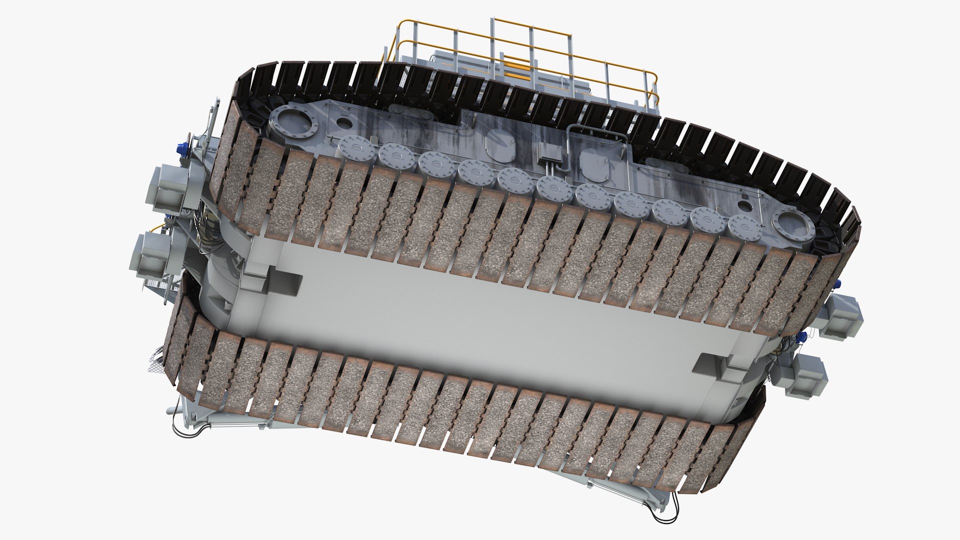 Crawler tread model - TurboSquid 1605519