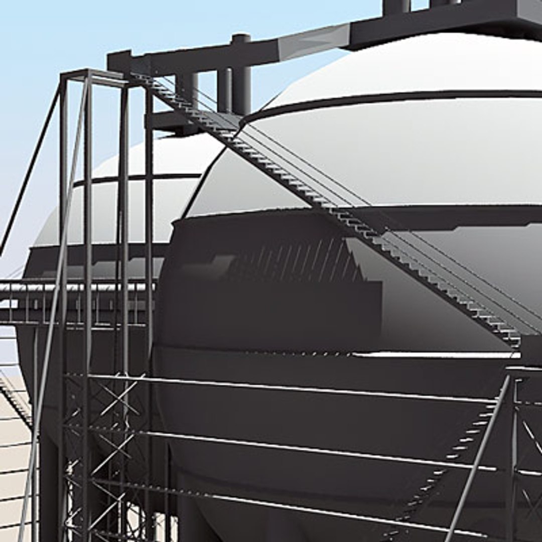 3d Industrial Silo Tank