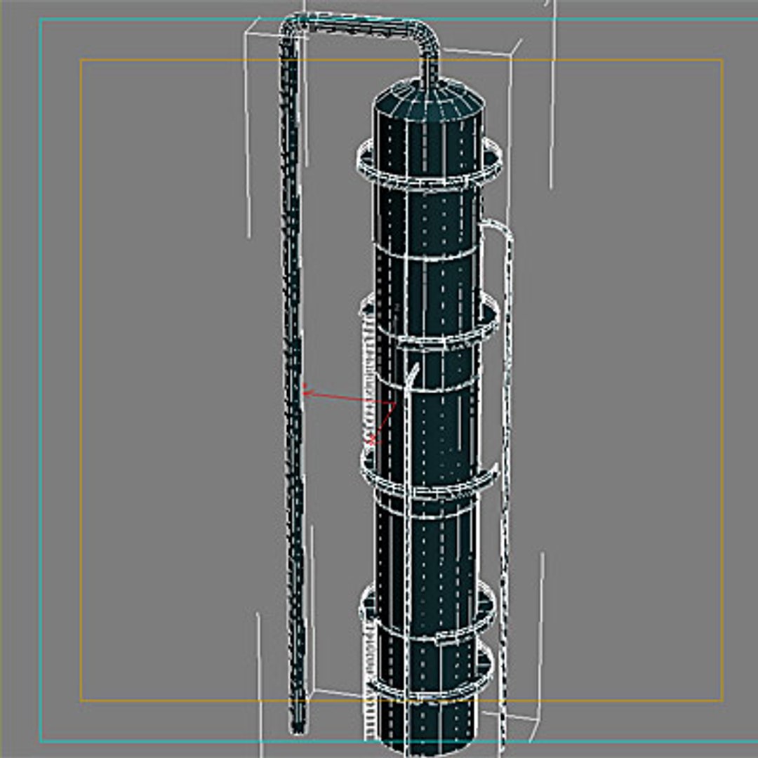 3d Industrial Silo Tank