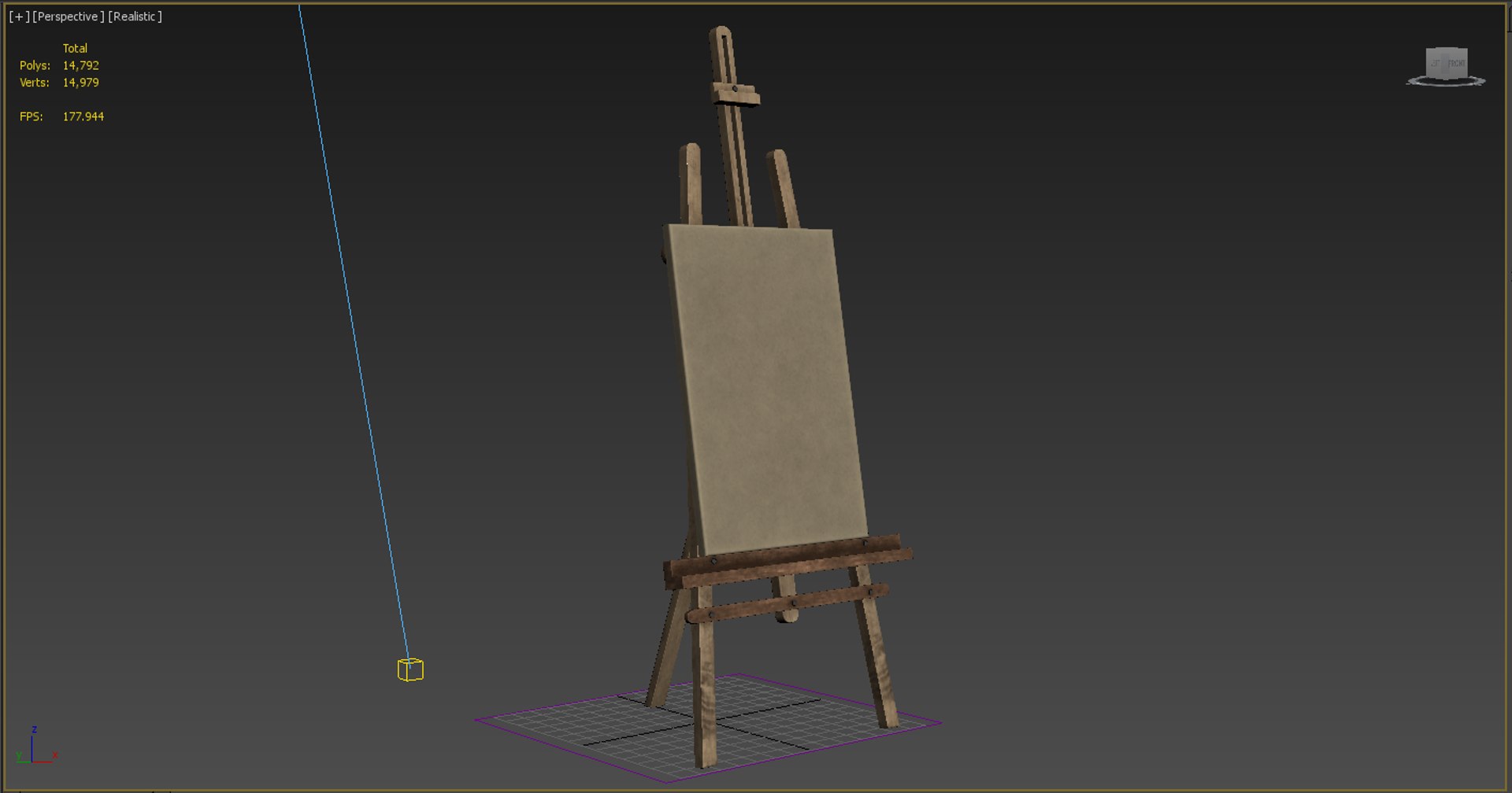 Easel Model - TurboSquid 1367569