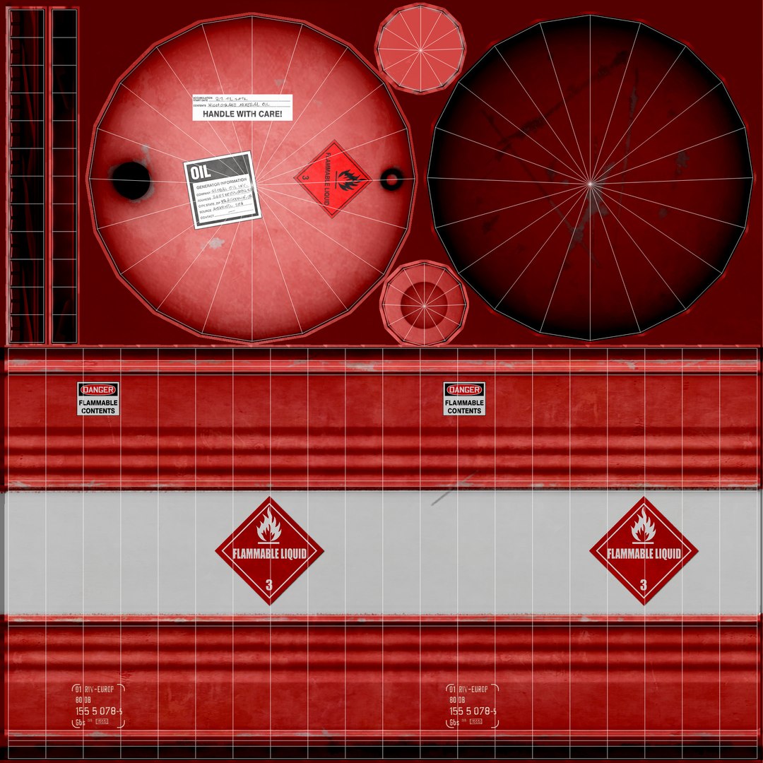 Explosive Barrel - 3d Obj