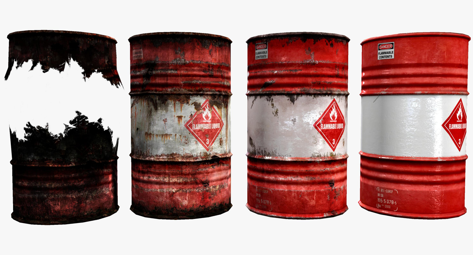 Explosive Barrel - 3d Obj