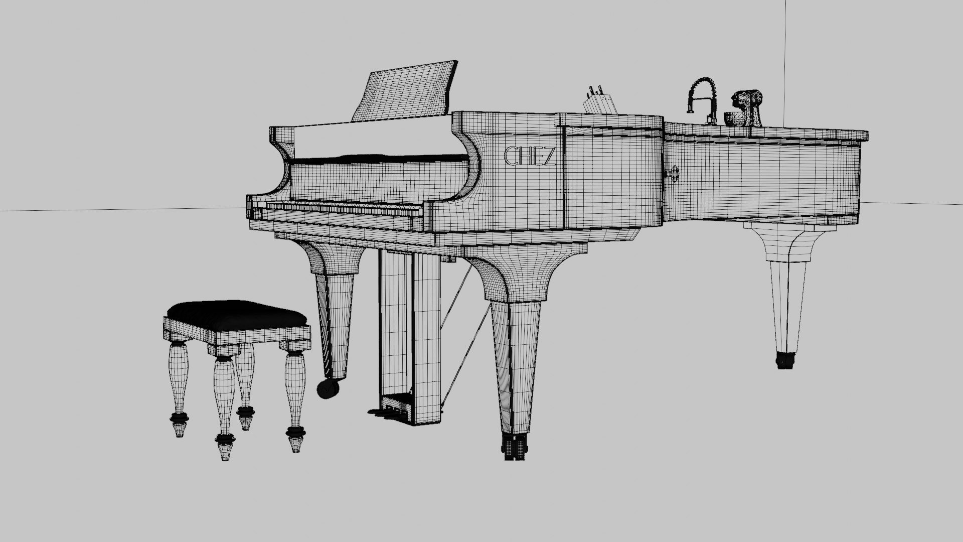 Kitchen Piano Model - TurboSquid 2096254