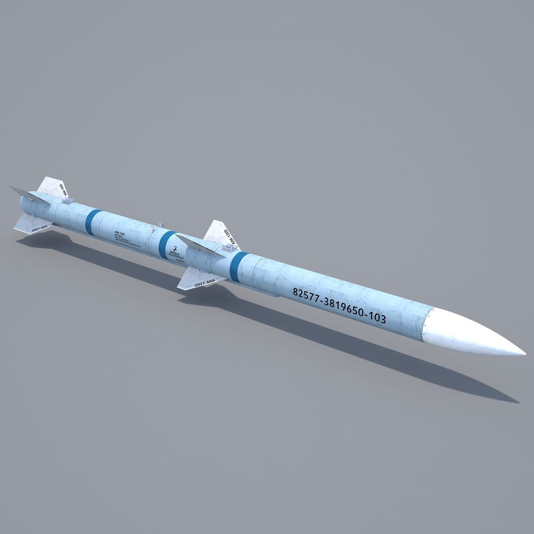 Aim-120d Missile 3d Max