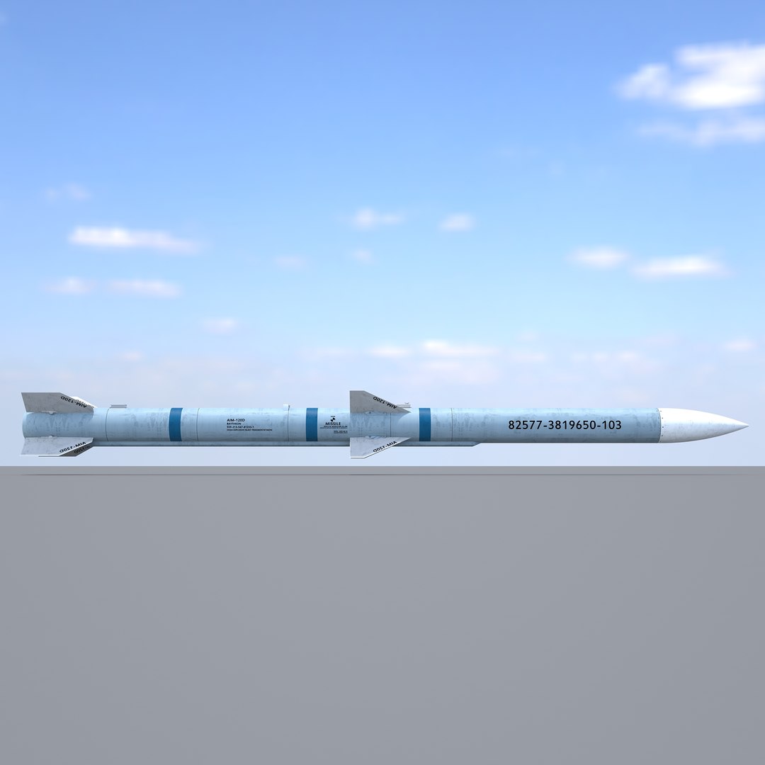 Aim-120d Missile 3d Max