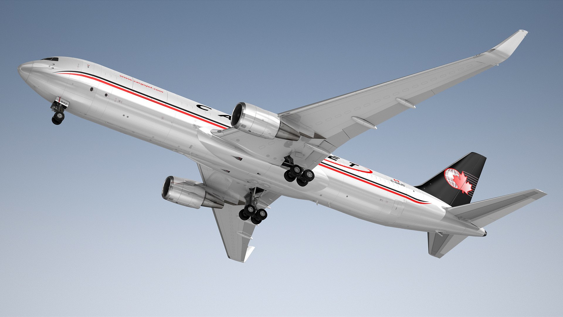 Boeing 767-300BCF Cargojet 3D Model - TurboSquid 2380106
