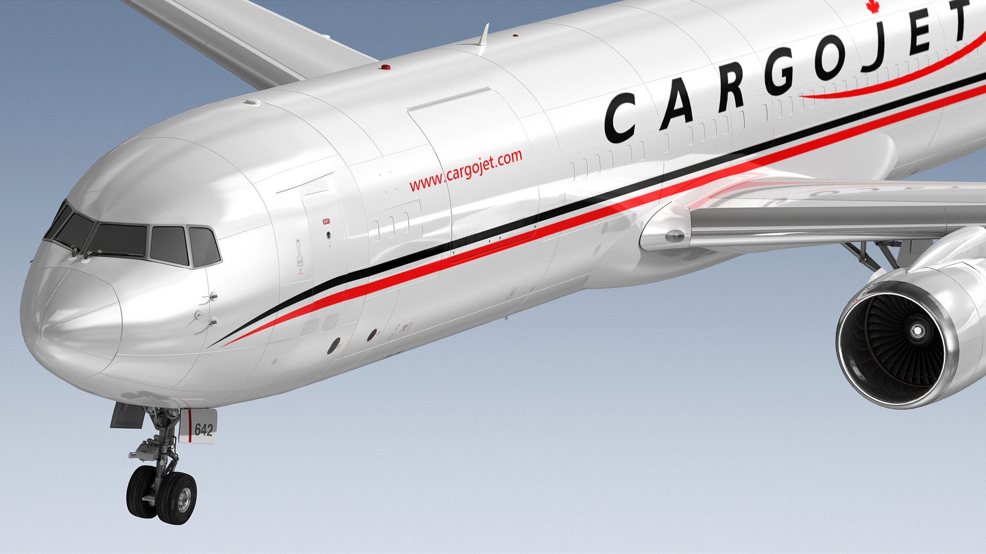 Boeing 767-300BCF Cargojet 3D Model - TurboSquid 2380106
