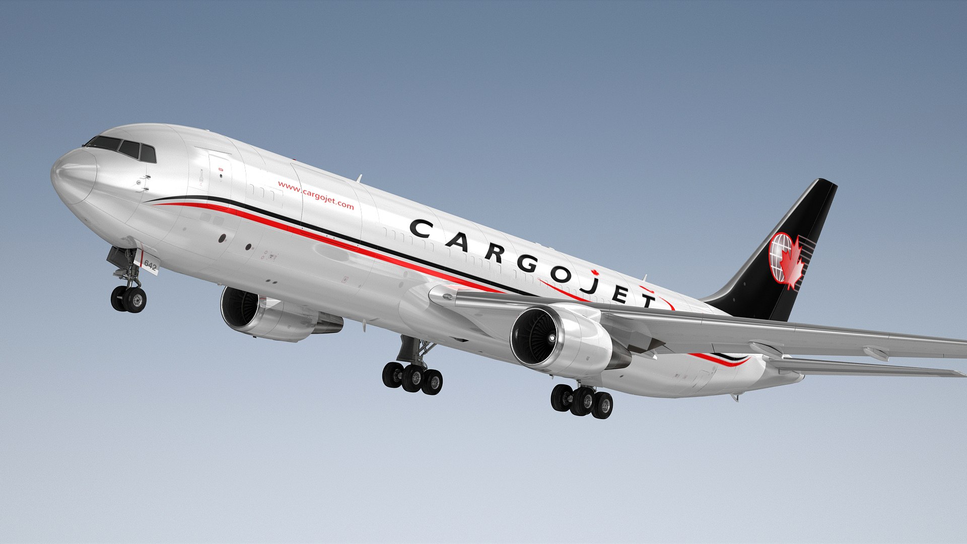Boeing 767-300BCF Cargojet 3D Model - TurboSquid 2380106