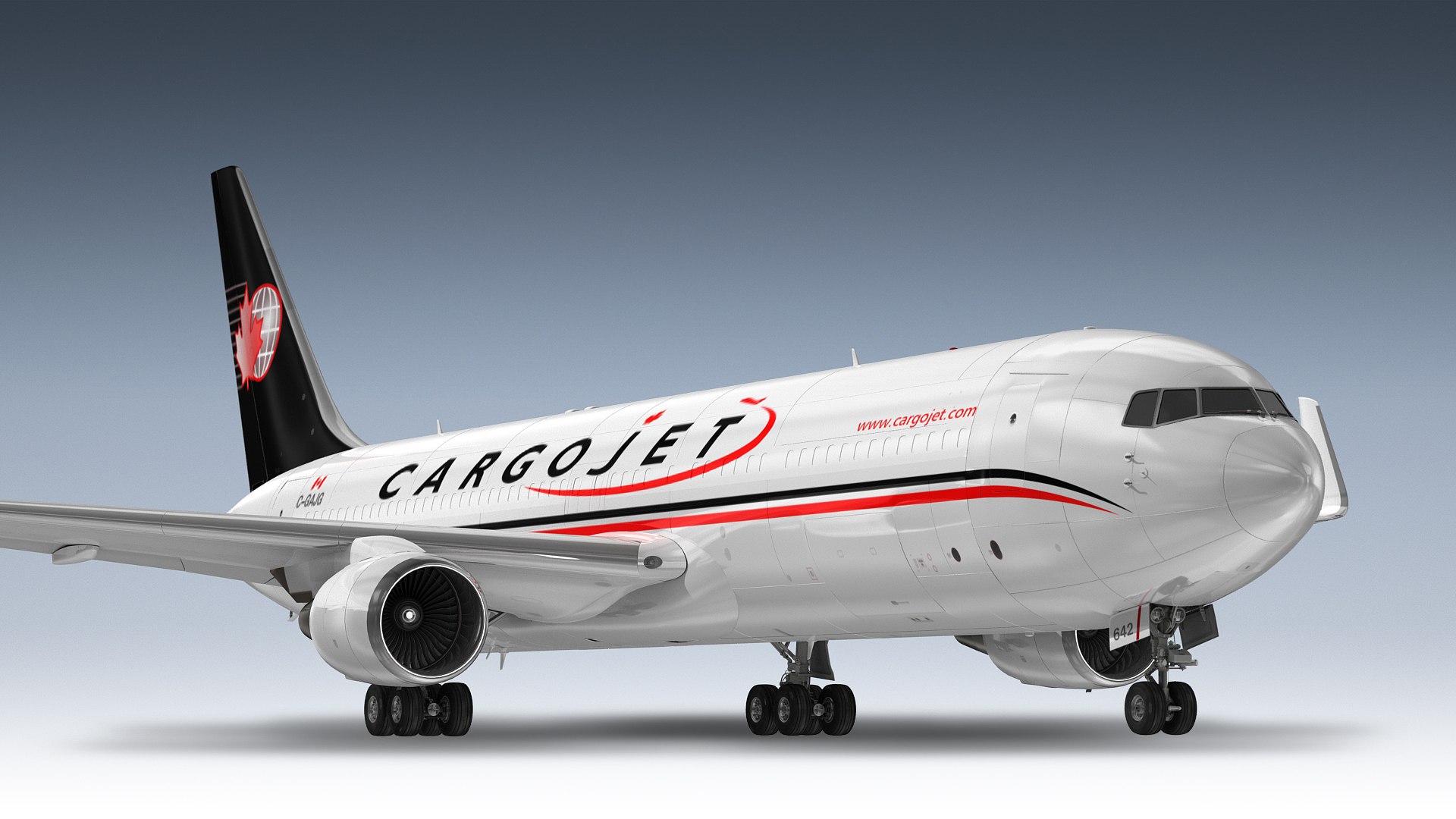 Boeing 767-300BCF Cargojet 3D Model - TurboSquid 2380106