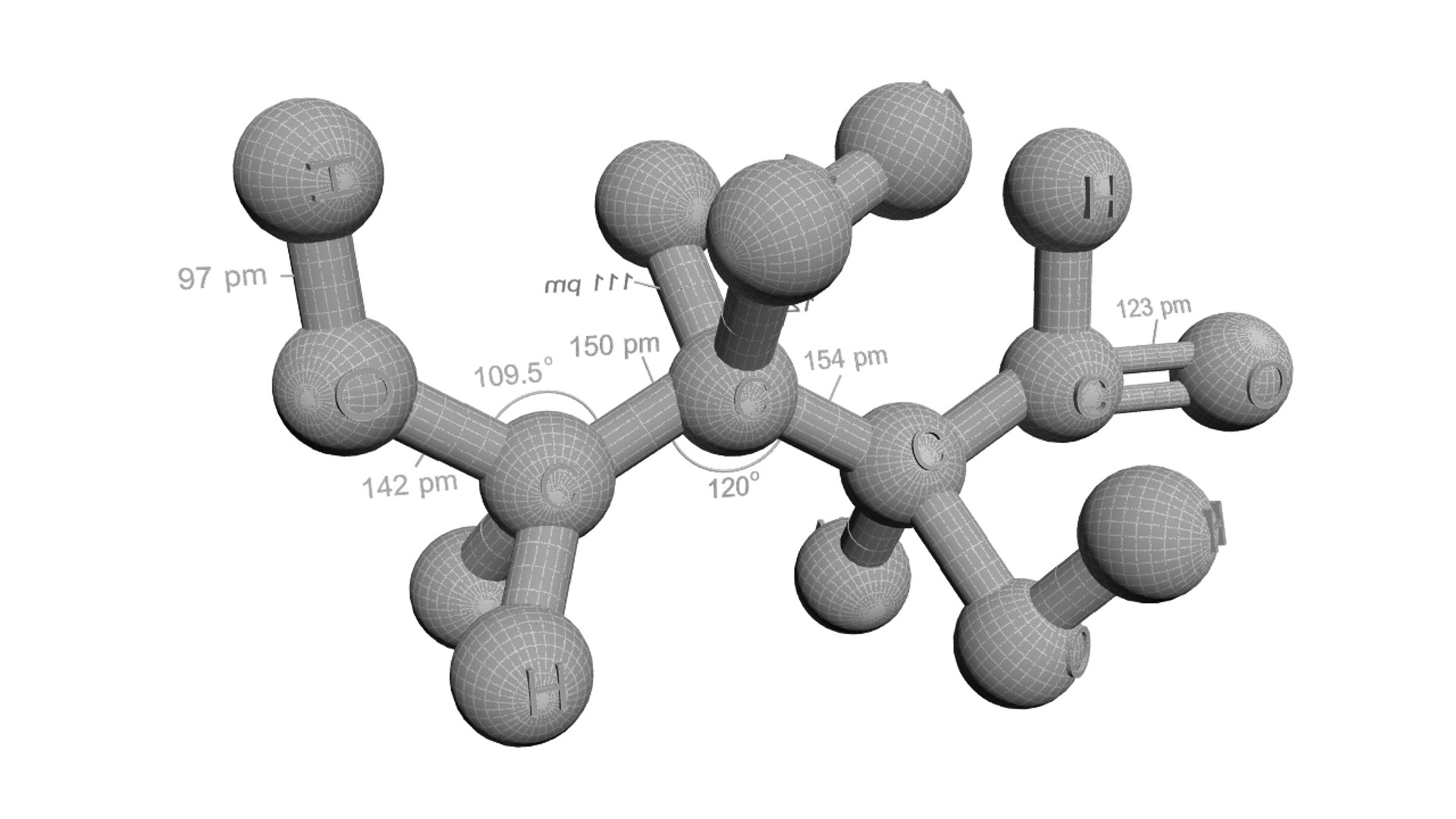 3D Threose Molecule C4h8o4 Model - TurboSquid 1427185