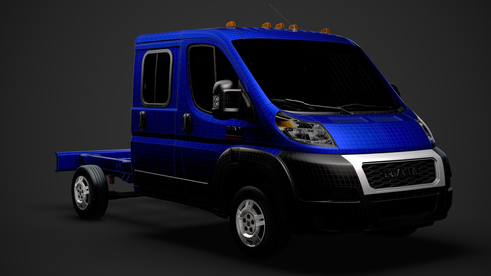 3D model ram promaster truck crew - TurboSquid 1463821