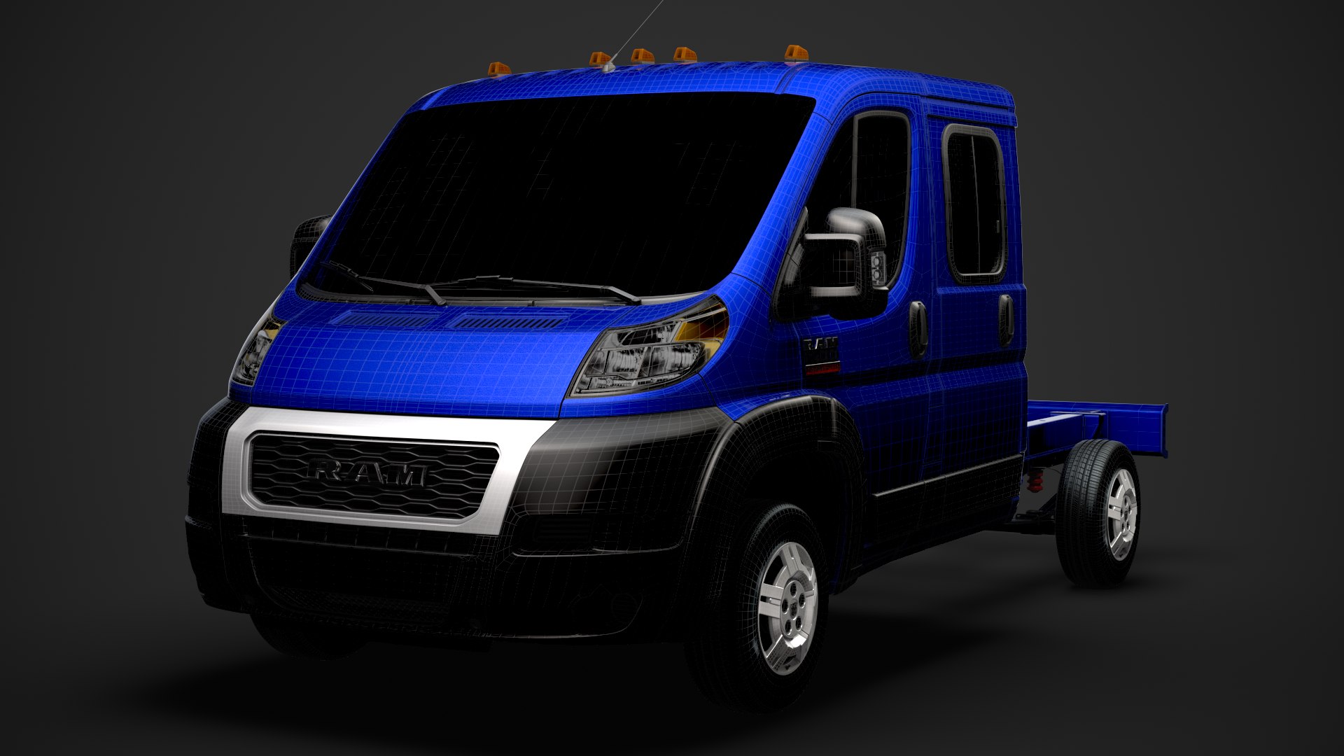 3D model ram promaster truck crew - TurboSquid 1463821
