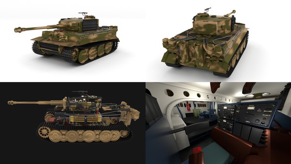 panzerkampfwagen tiger e late 3d obj