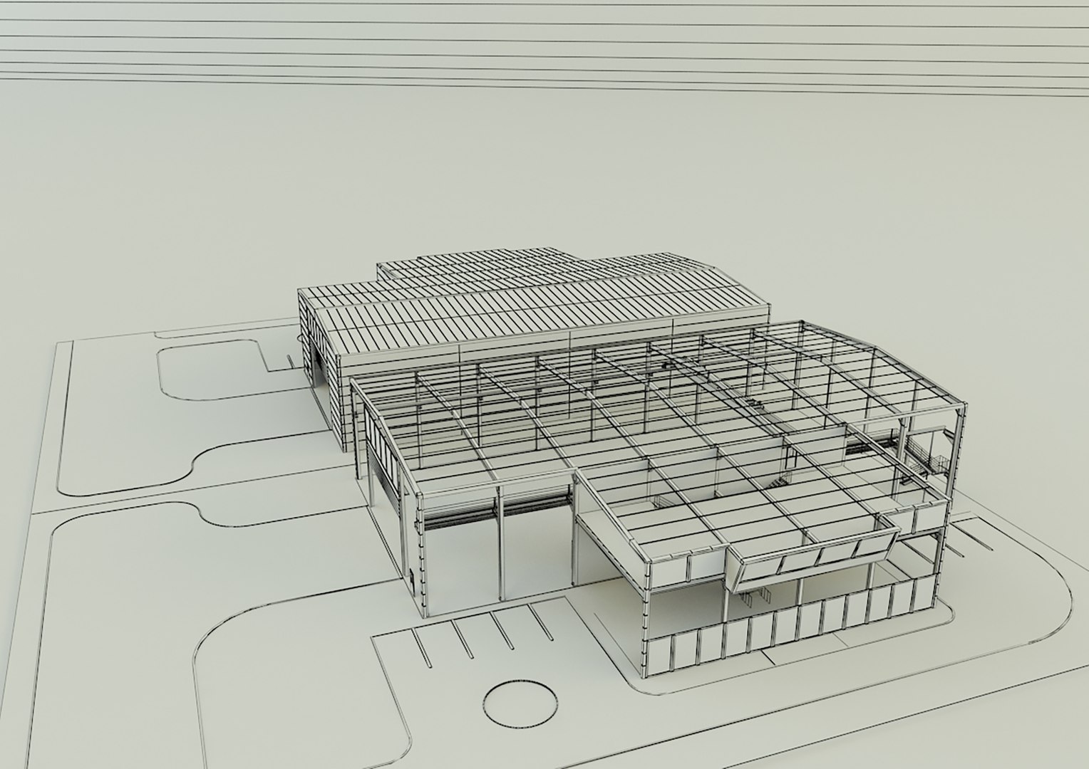 3D Industrial Hall Marine Buildings - TurboSquid 2063148