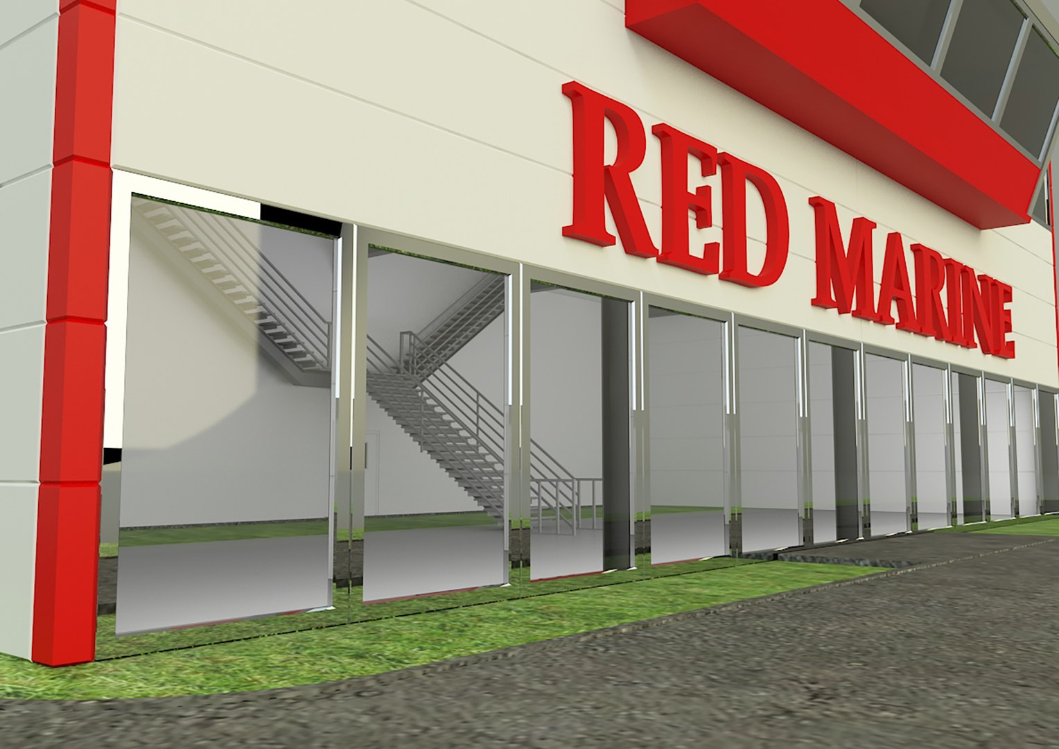 3D Industrial Hall Marine Buildings - TurboSquid 2063148