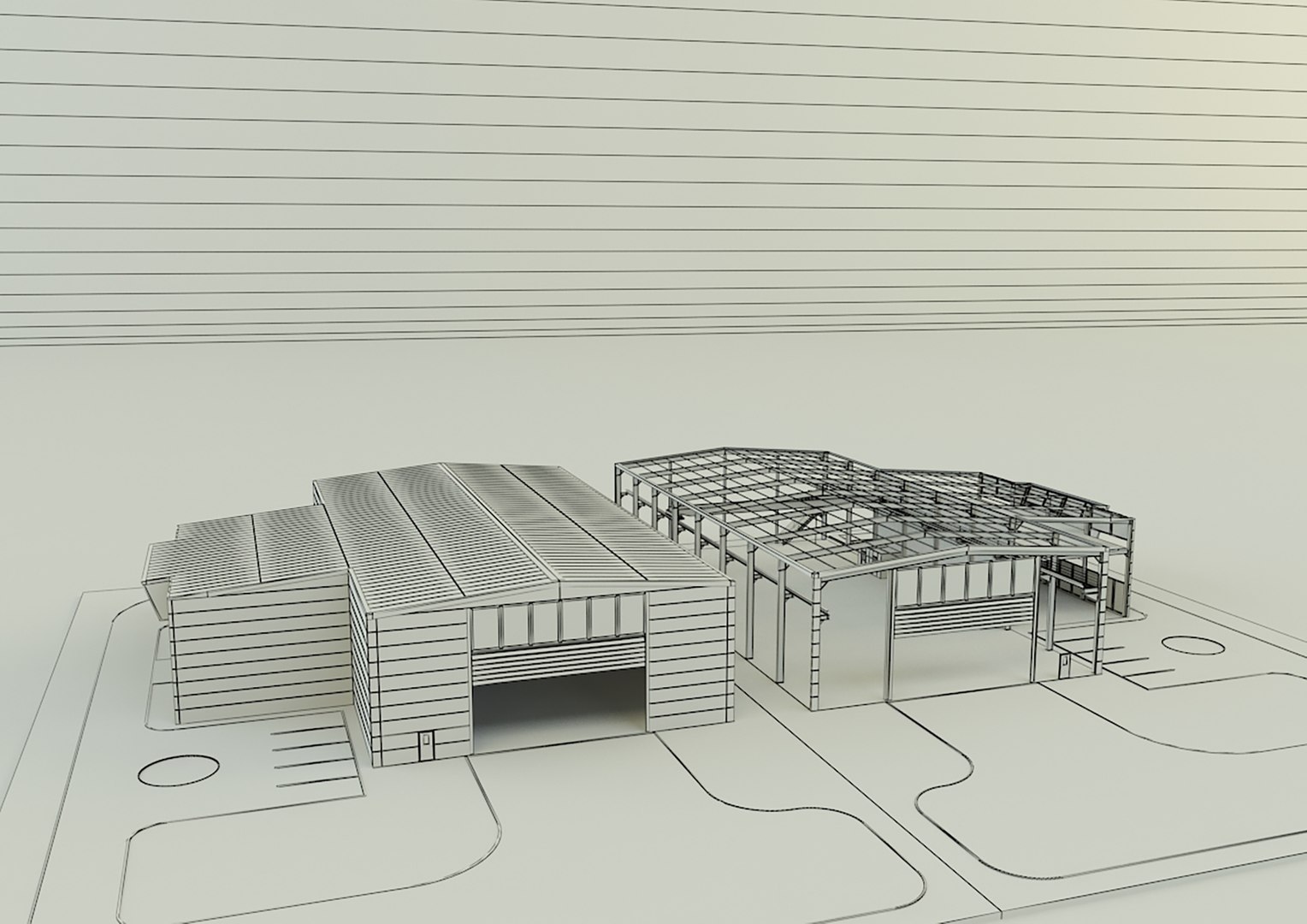 3D Industrial Hall Marine Buildings - TurboSquid 2063148
