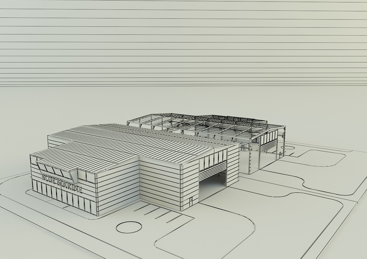 3D Industrial Hall Marine Buildings - TurboSquid 2063148