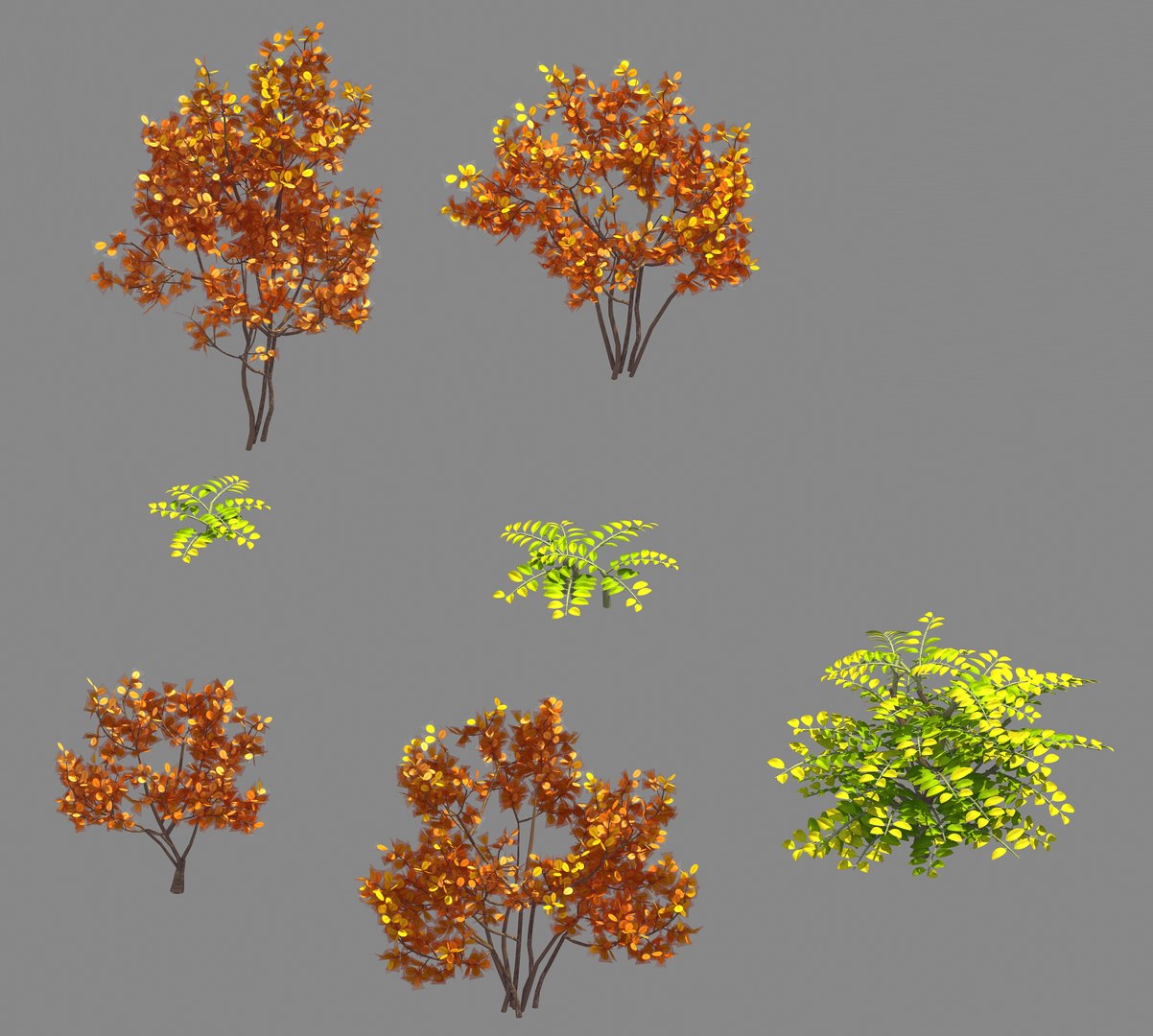 Forest - Red Leaf 3D Model - TurboSquid 1449185