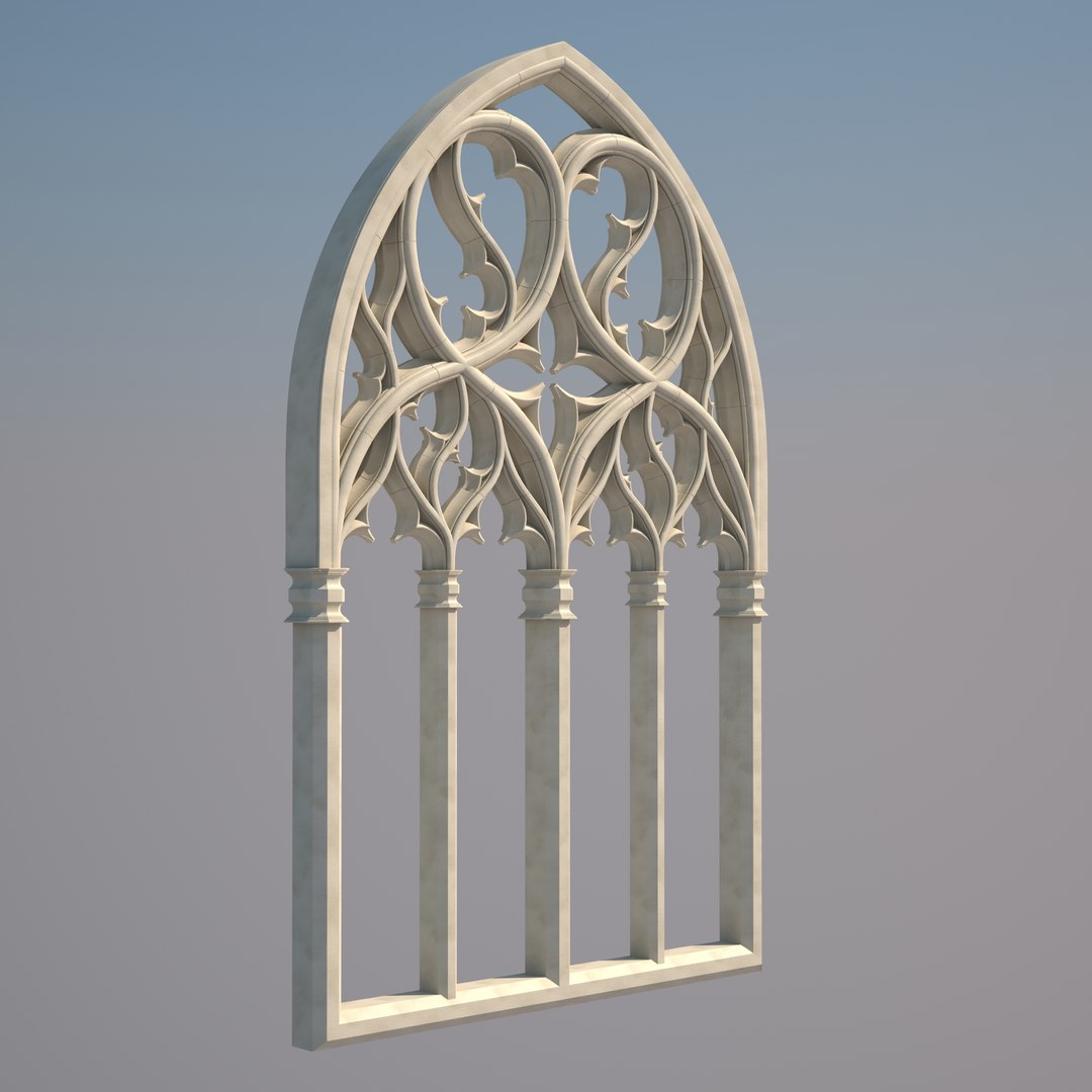 Gothic Window Model - TurboSquid 1568376