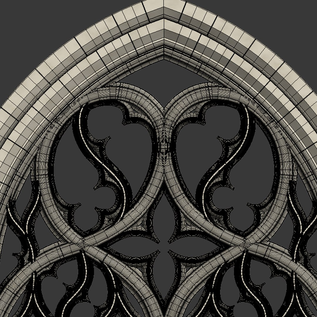 Gothic Window Model - TurboSquid 1568376