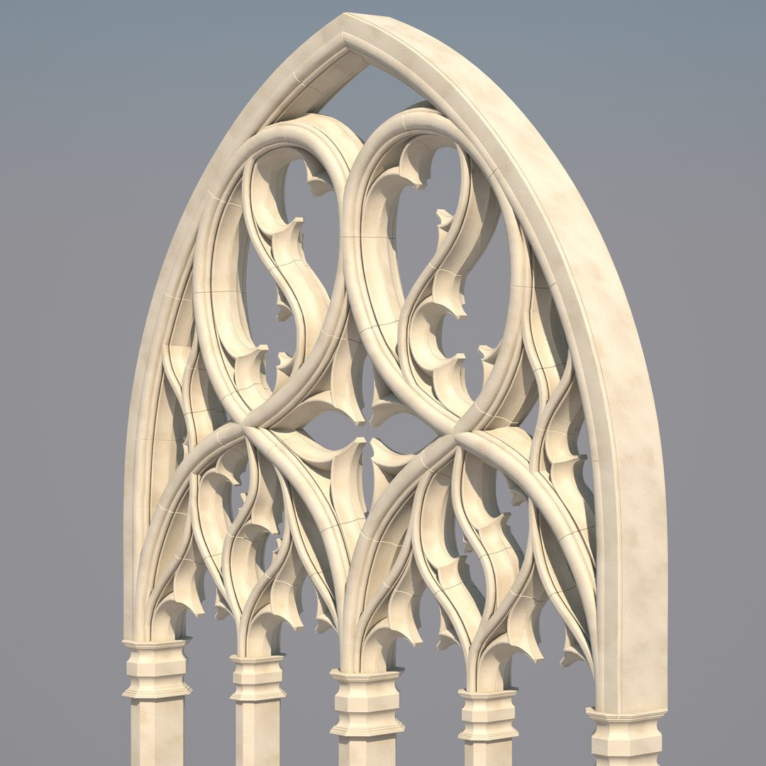 Gothic Window Model - TurboSquid 1568376