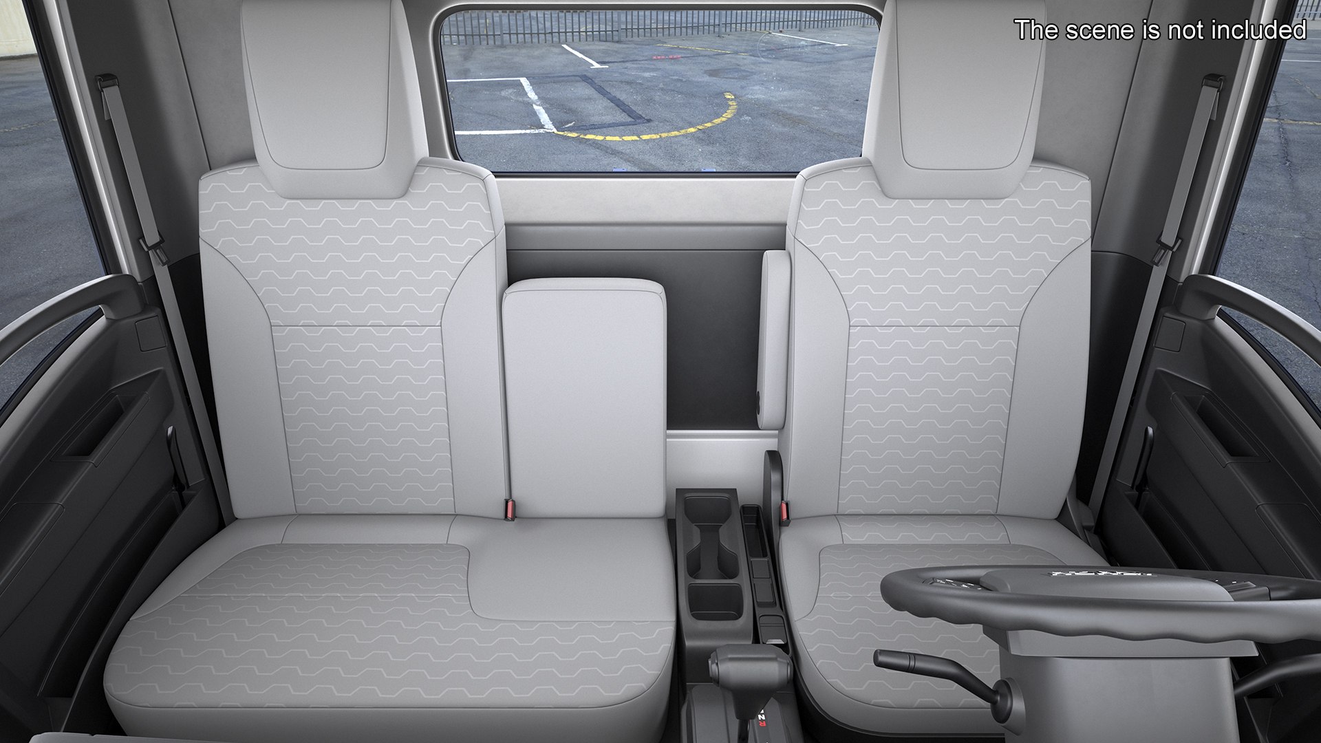 3D Isuzu NRR EV Truck 132 Inch Bodiless Rigged For Cinema 4D ...