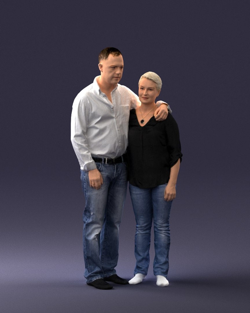 Couple 3D Model - TurboSquid 1437578