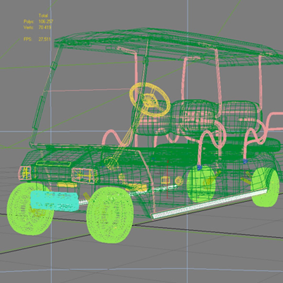 3d Model Club Car