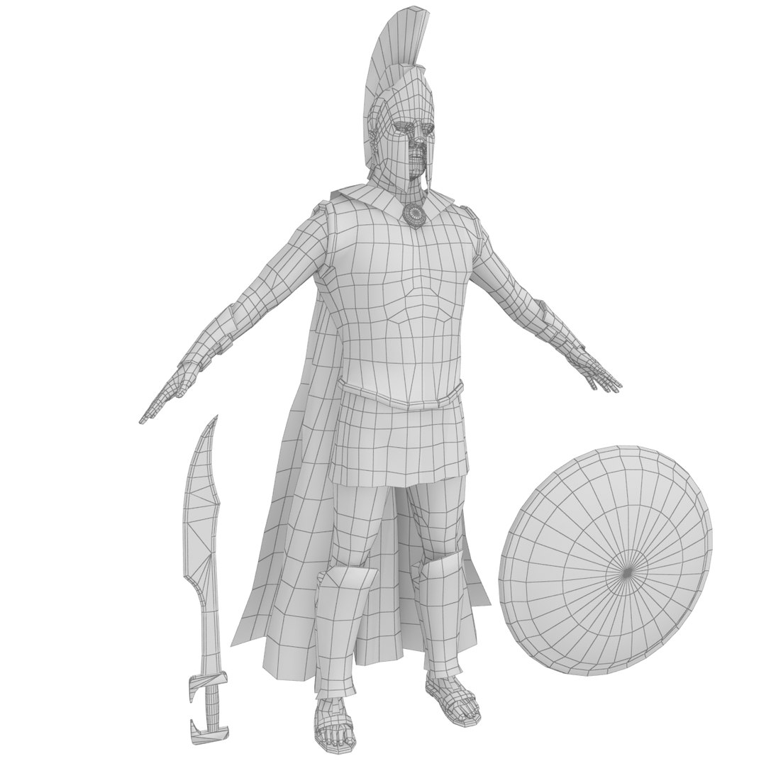 Spartan Warrior Model - TurboSquid 1263104