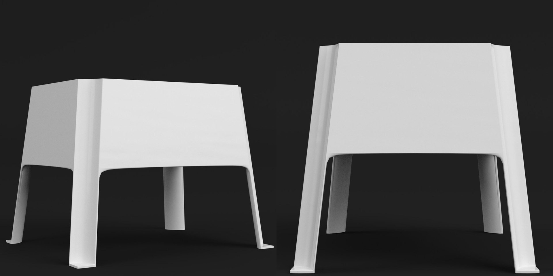 Plastic Stool 3D Model - TurboSquid 1643214