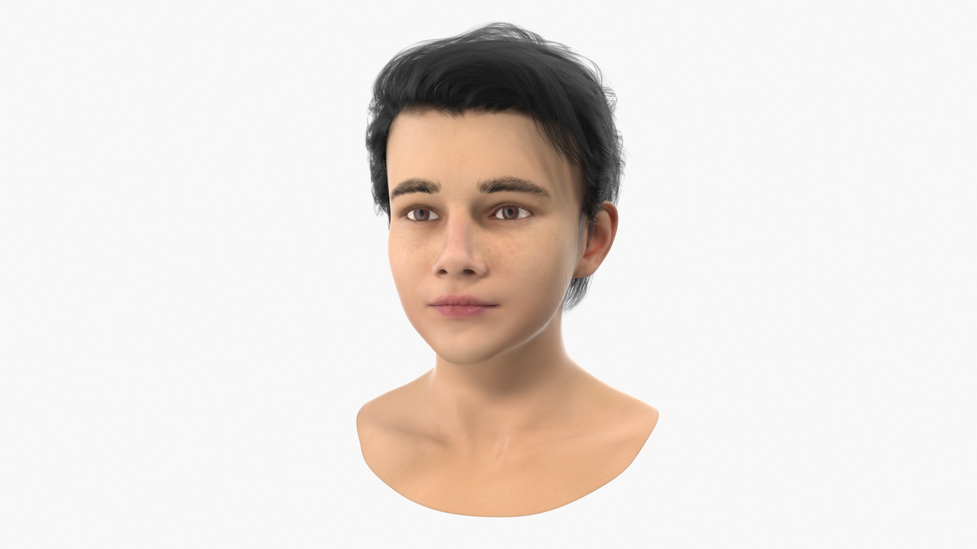 Young Boy Head 3D Model - TurboSquid 2285032