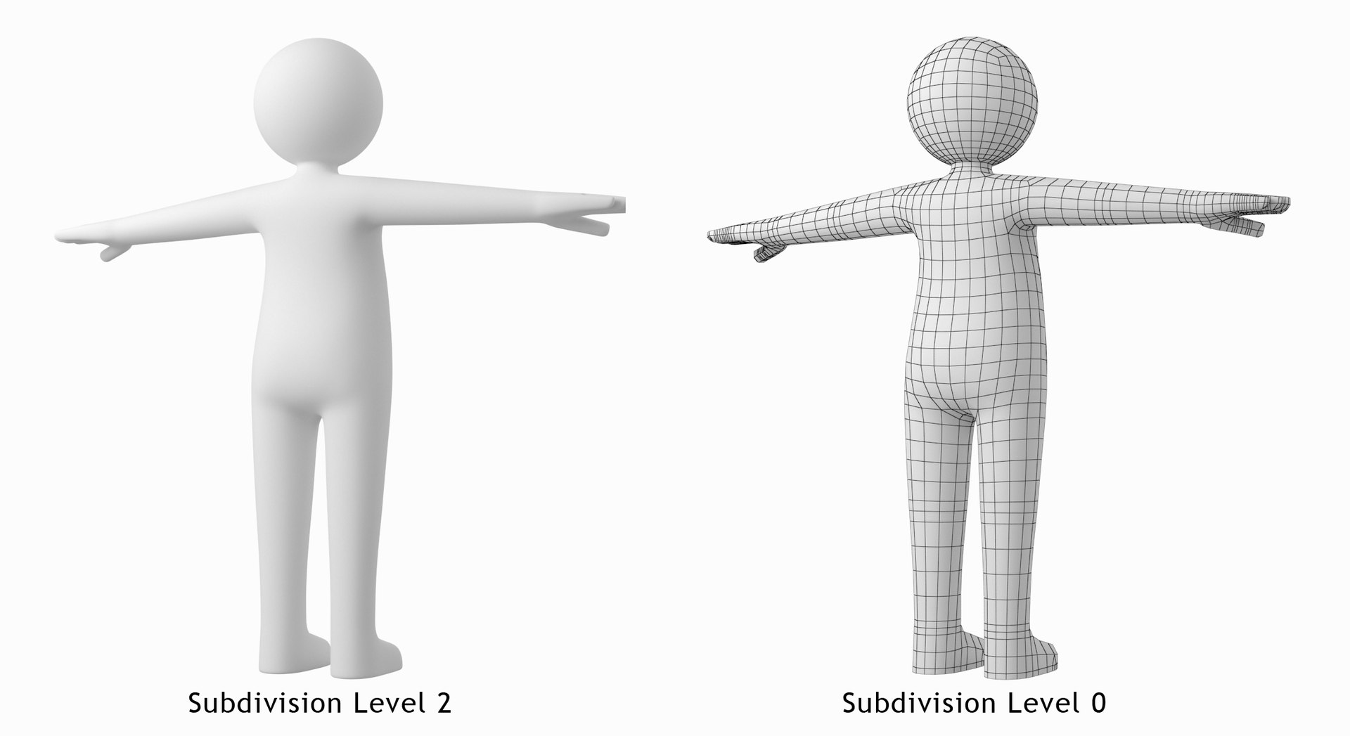3D Stickman In T-Pose - TurboSquid 2114373