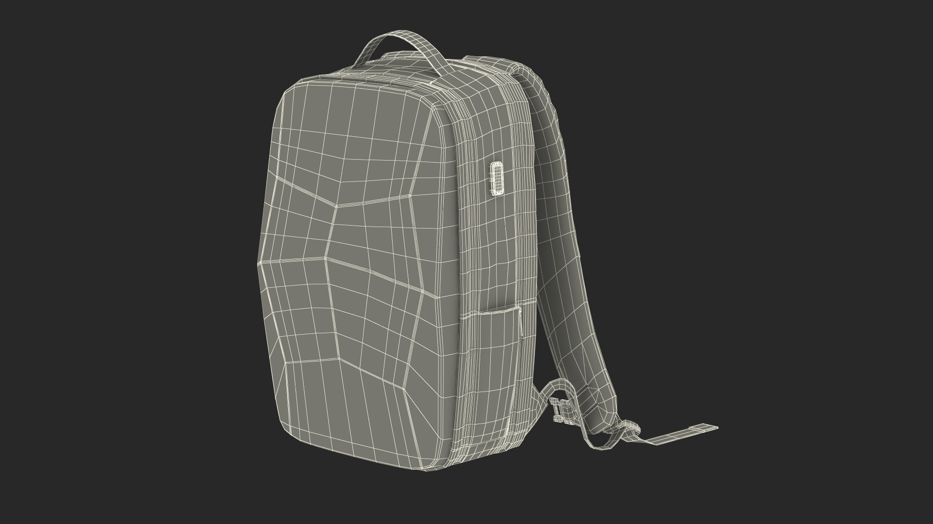 3D Waterproof Laptop Backpack Black Model - TurboSquid 2139428