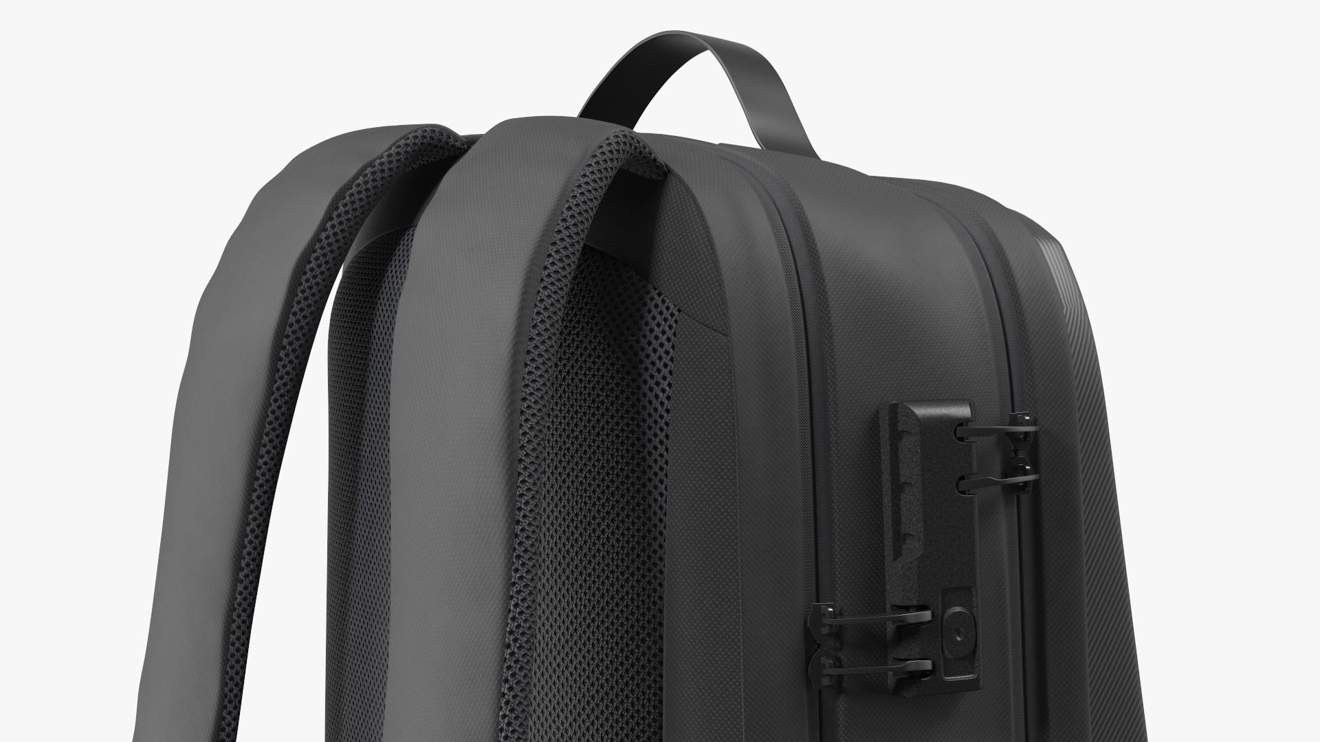 3D Waterproof Laptop Backpack Black Model - TurboSquid 2139428