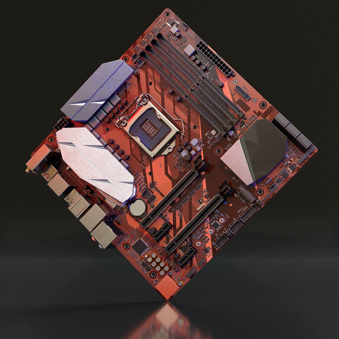 3D Gaming Motherboard Electronic Board - TurboSquid 1429288