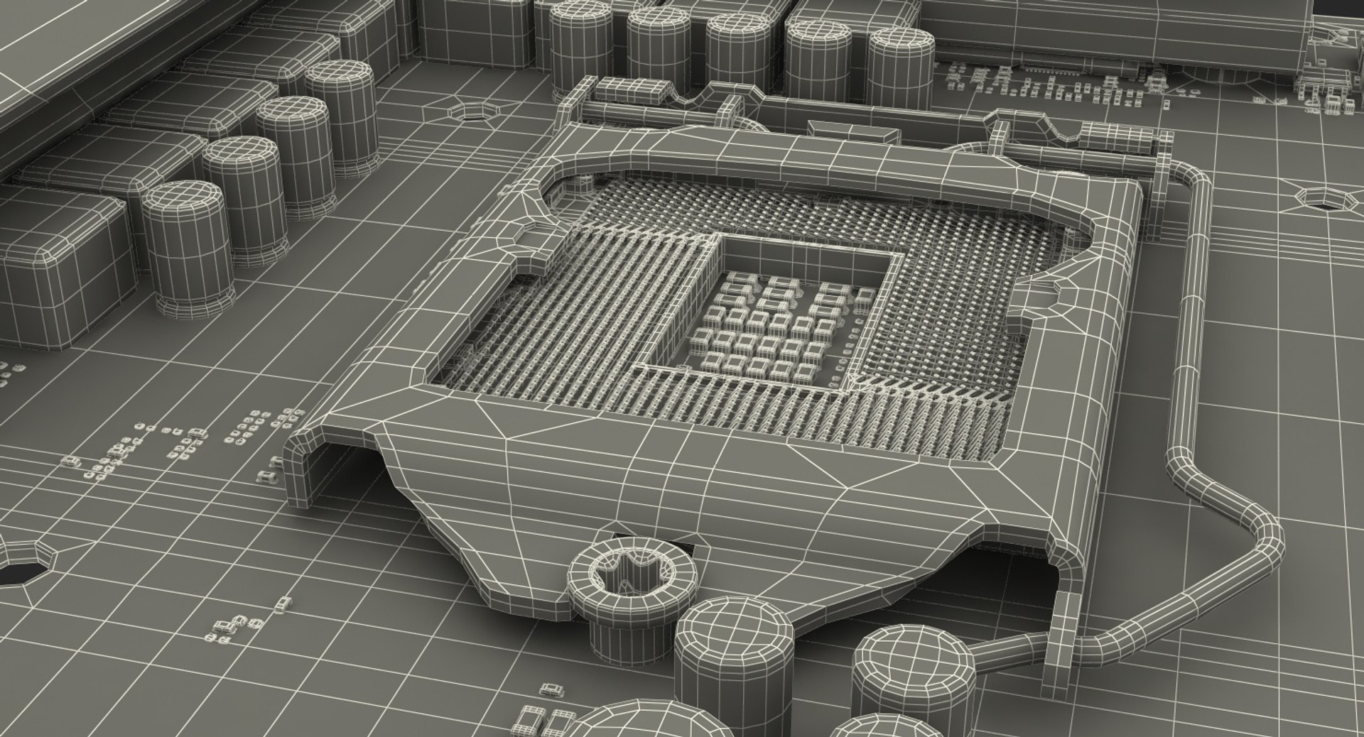 3D gaming motherboard electronic board - TurboSquid 1429288