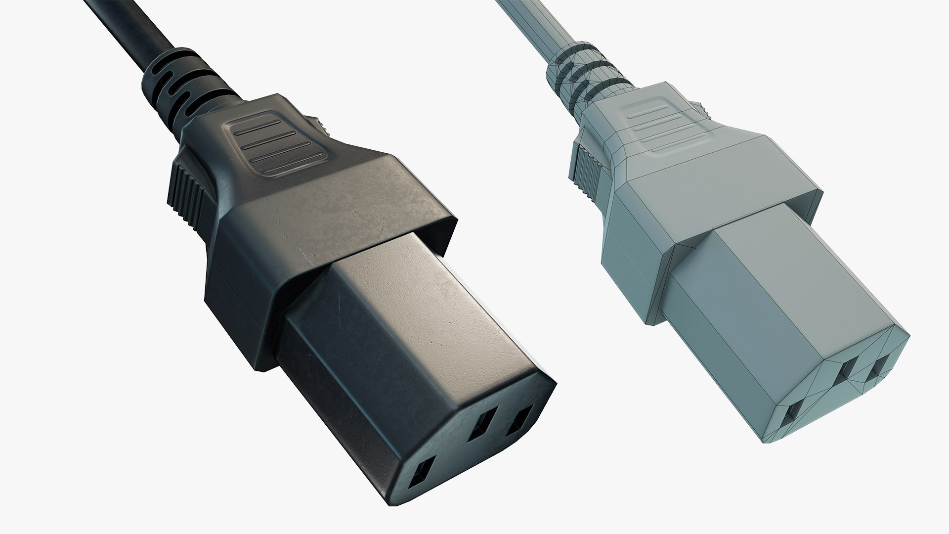 IEC C13 Female Plug Model - TurboSquid 2276534