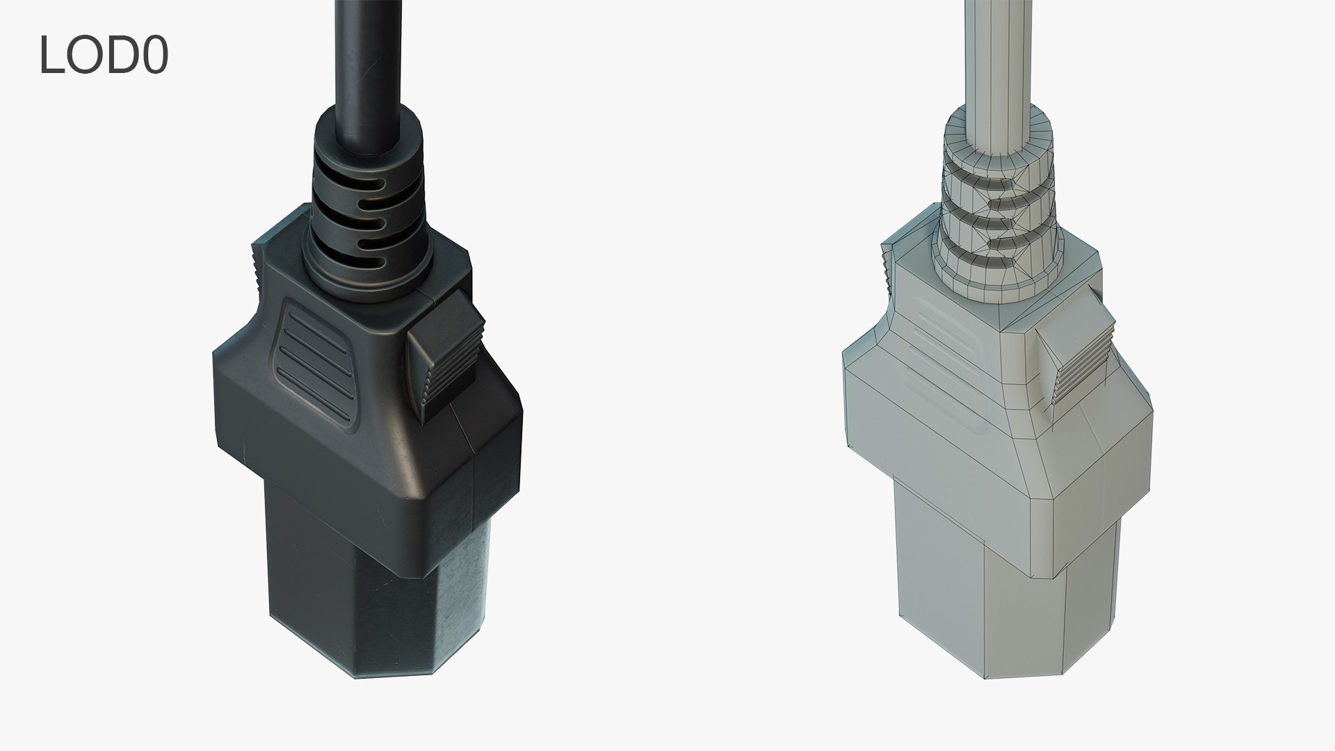 IEC C13 Female Plug Model - TurboSquid 2276534