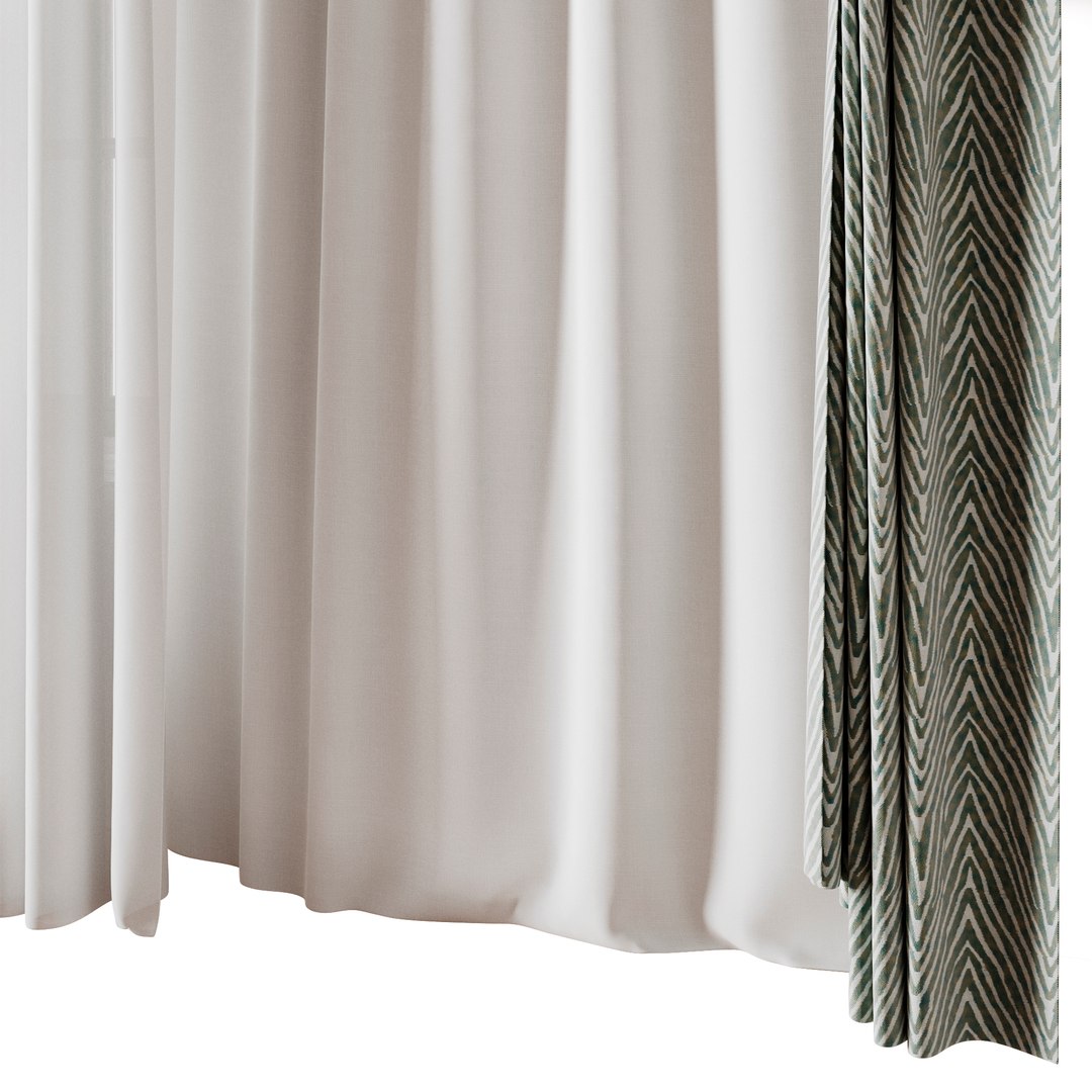 Curtain N2 3D Model - TurboSquid 2364836