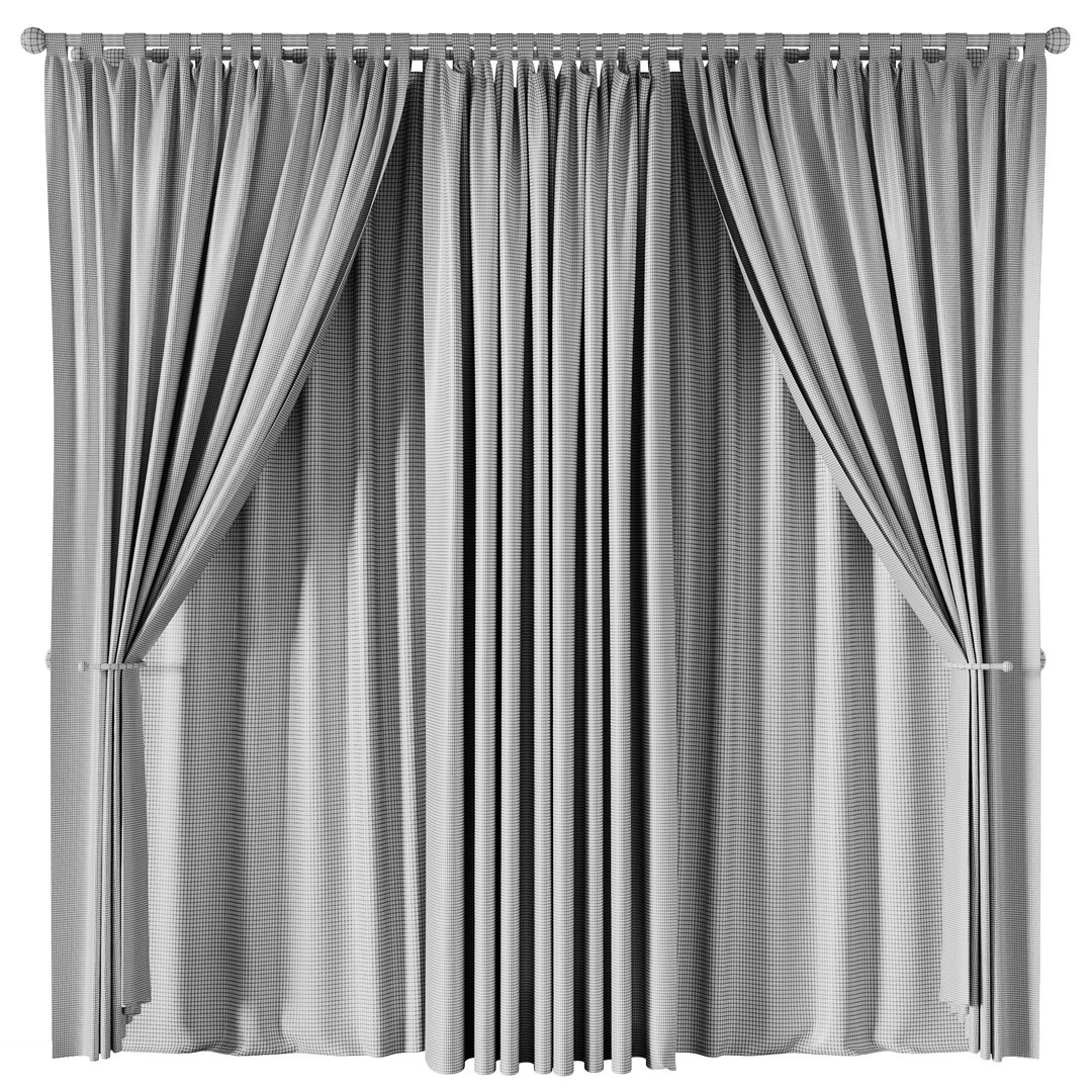 Curtain N2 3D Model - TurboSquid 2364836