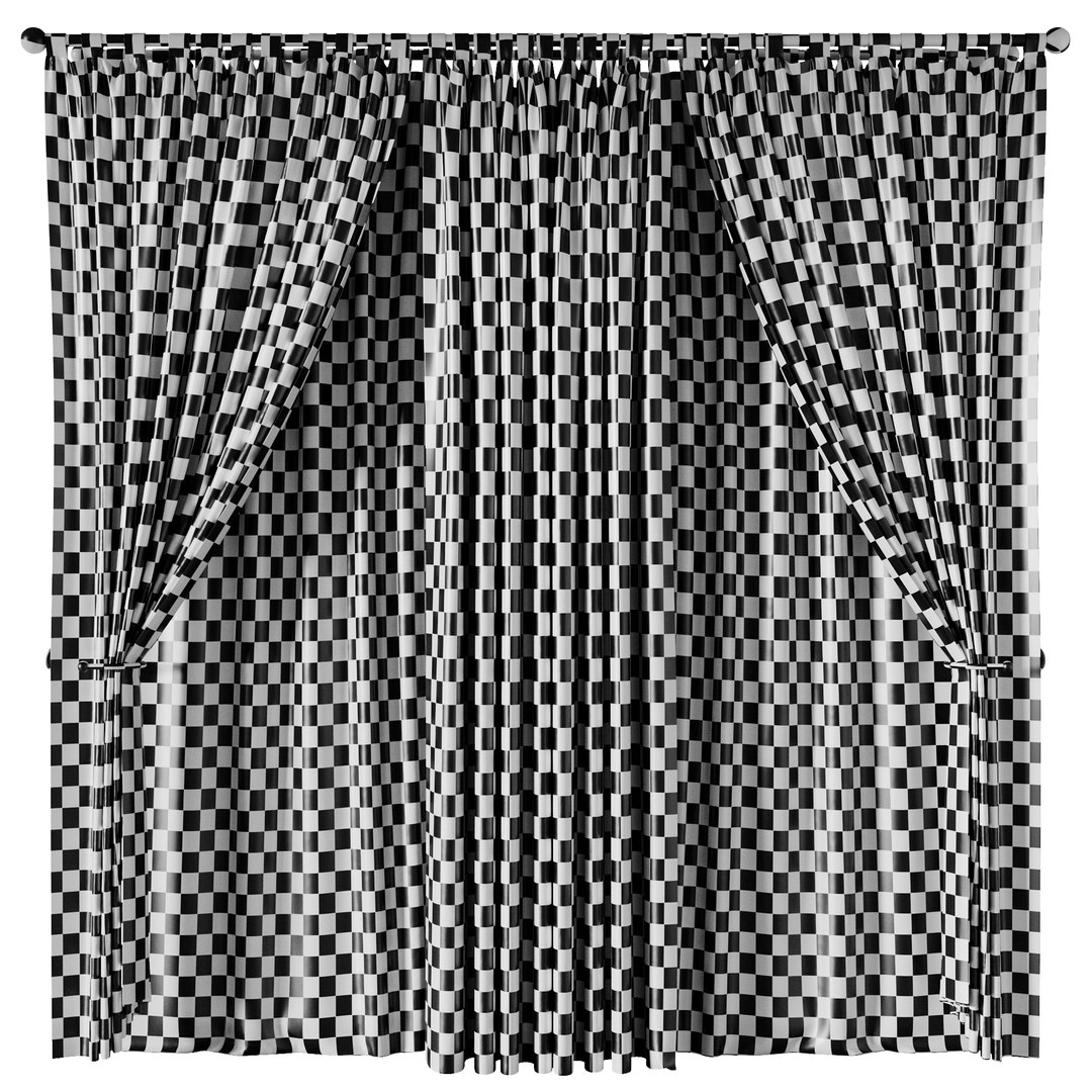 Curtain N2 3D Model - TurboSquid 2364836