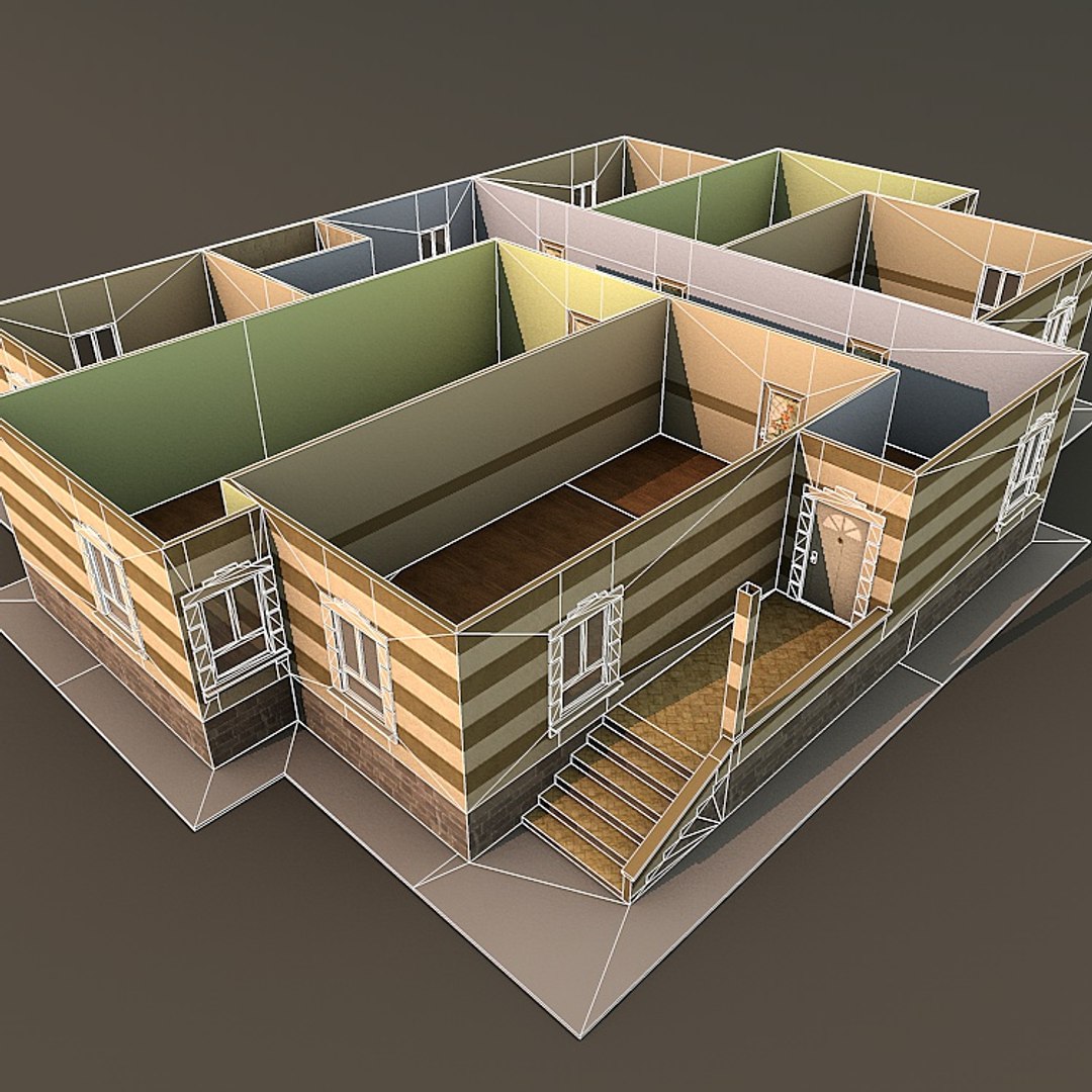 house interior building 3d model