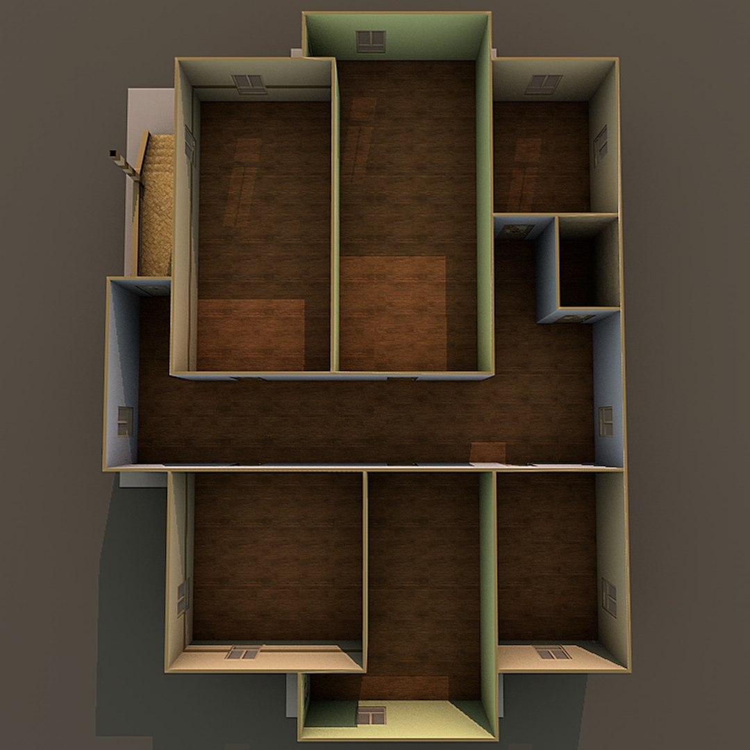 house interior building 3d model